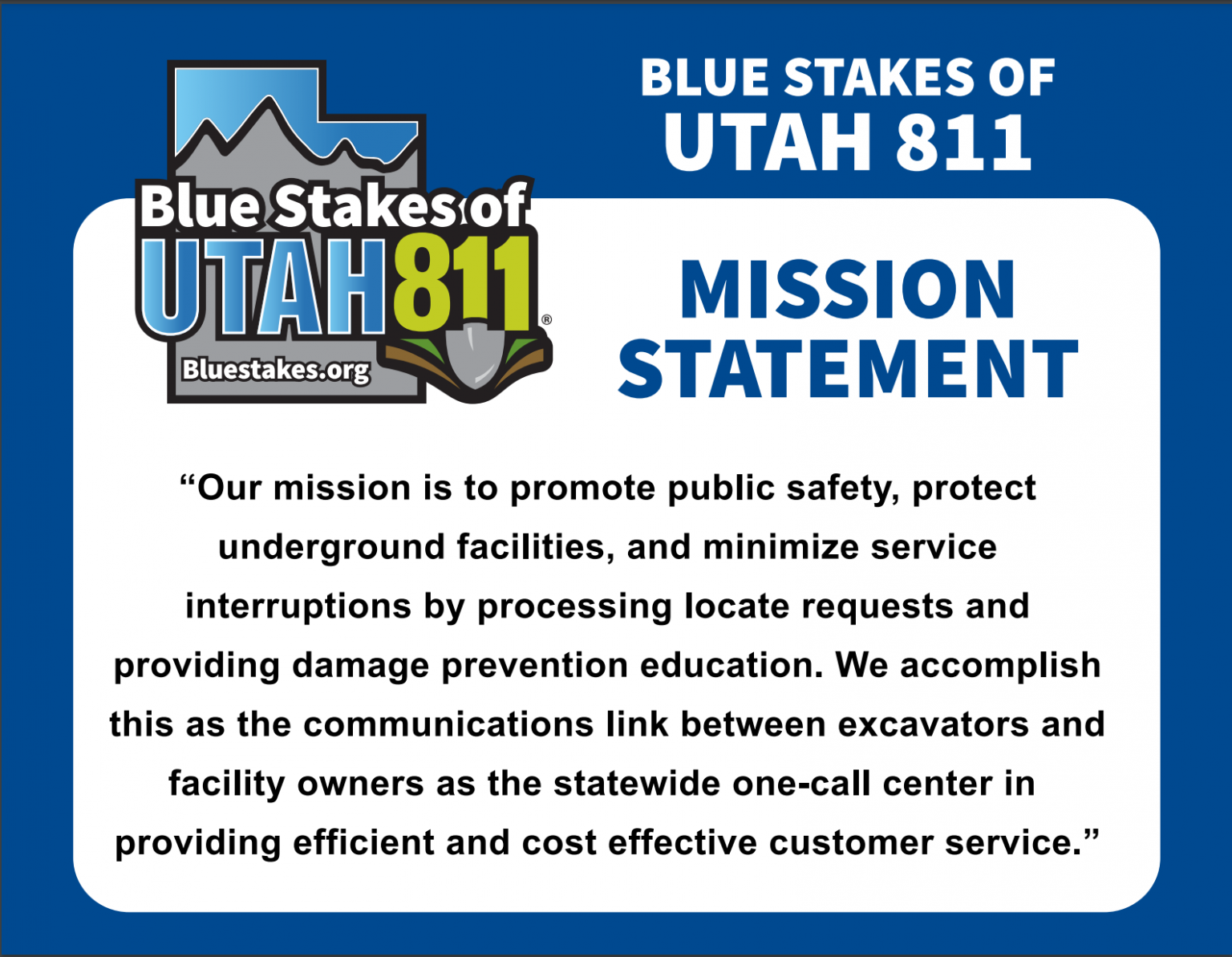 About Us - Blue Stakes of Utah 811